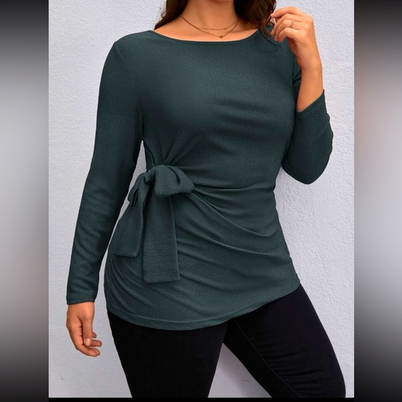 SHEIN | Tops | Nwot Tie Side Top | Poshmark